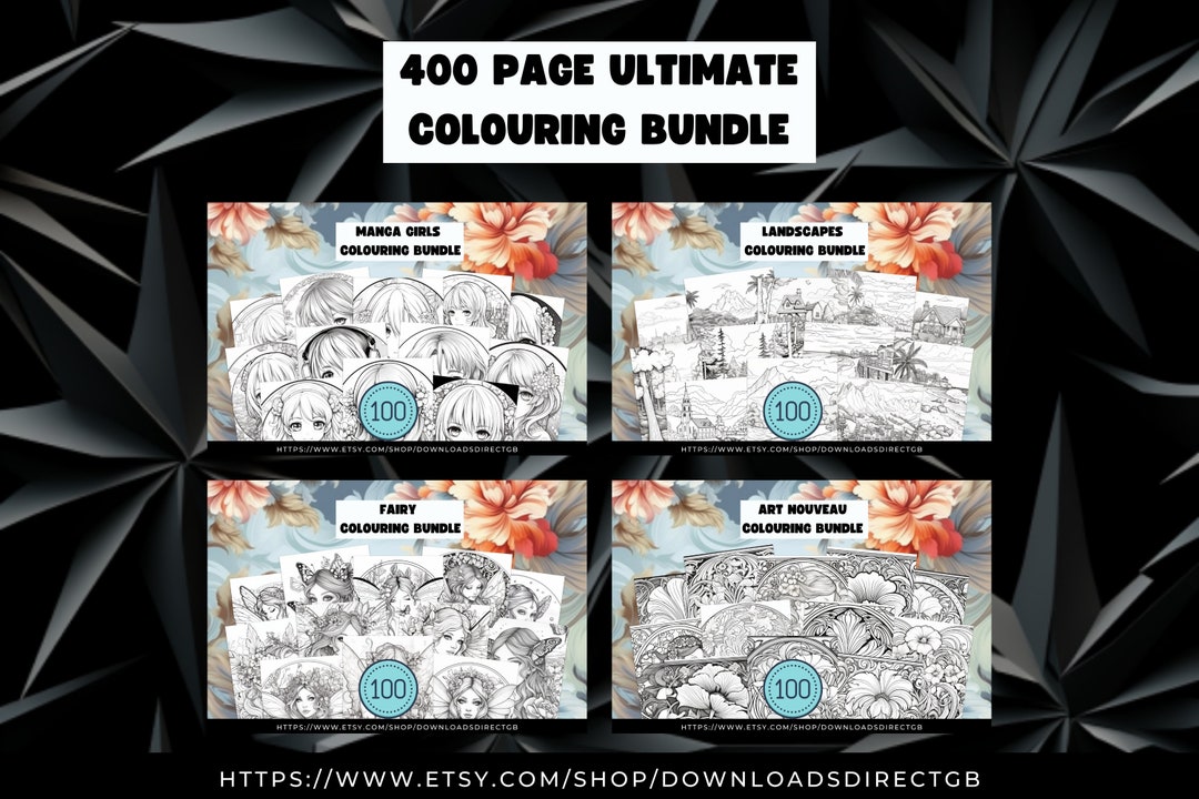 ULTIMATE COLOURING BUNDLE, Adult Coloring Book, Adult Colouring Pages ...