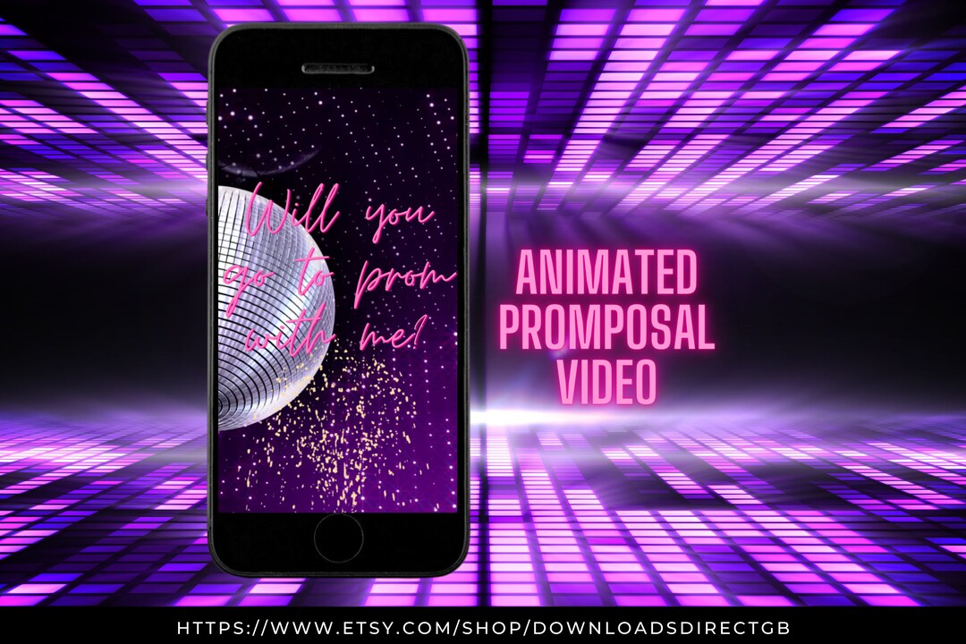 VIDEO PROM INVITATION, Promposal Evite, Class of 2023, Prom Digital ...