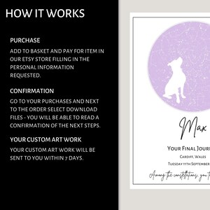 CUSTOM STAR MAP, Printable Pet Loss Memorial, Personalised Pet Loss ...