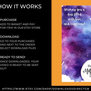 MOTHERS DAY CARD, Animated Video Card, Musical Video Card, Card for Mum ...