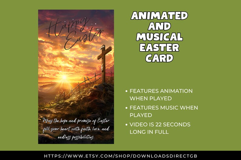 HAPPY EASTER CARD, Animated Ecard, Musical Ecard, Religious E-card ...