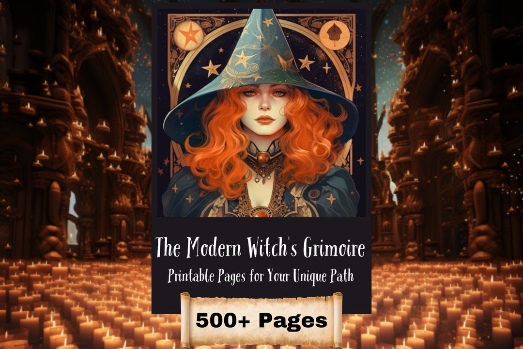GRIMOIRE PRINTABLE PDF, 500+ Printable Grimoire Pages, Witchcraft Bundle, Book of Shadows ...