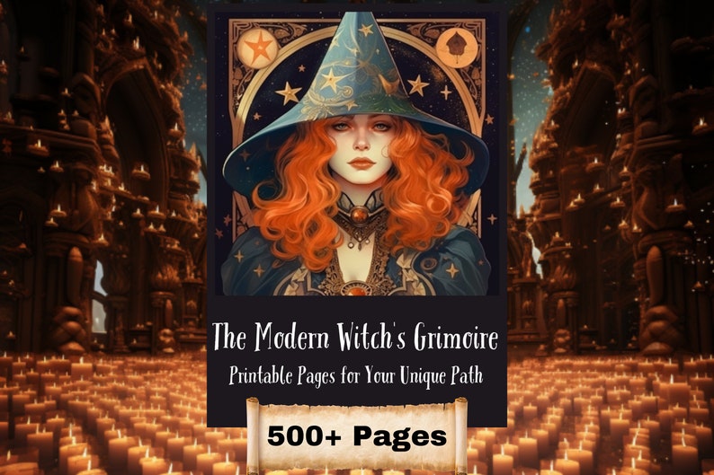 GRIMOIRE PRINTABLE PDF 500 Printable Grimoire Pages - Etsy