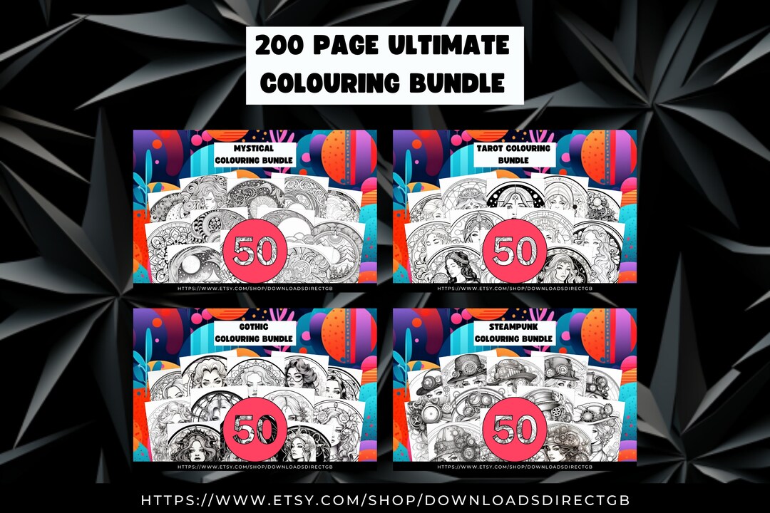 ULTIMATE COLOURING BUNDLE, Adult Coloring Book, Adult Colouring Pages ...