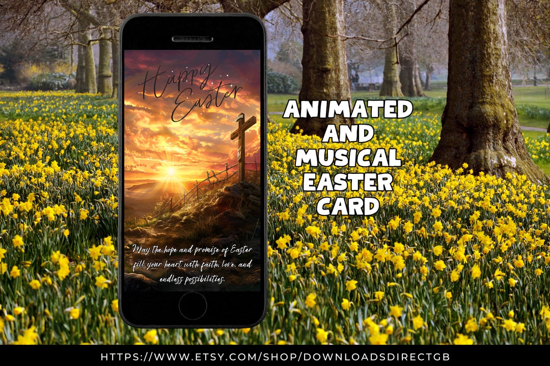 HAPPY EASTER CARD, Animated Ecard, Musical Ecard, Religious E-card ...