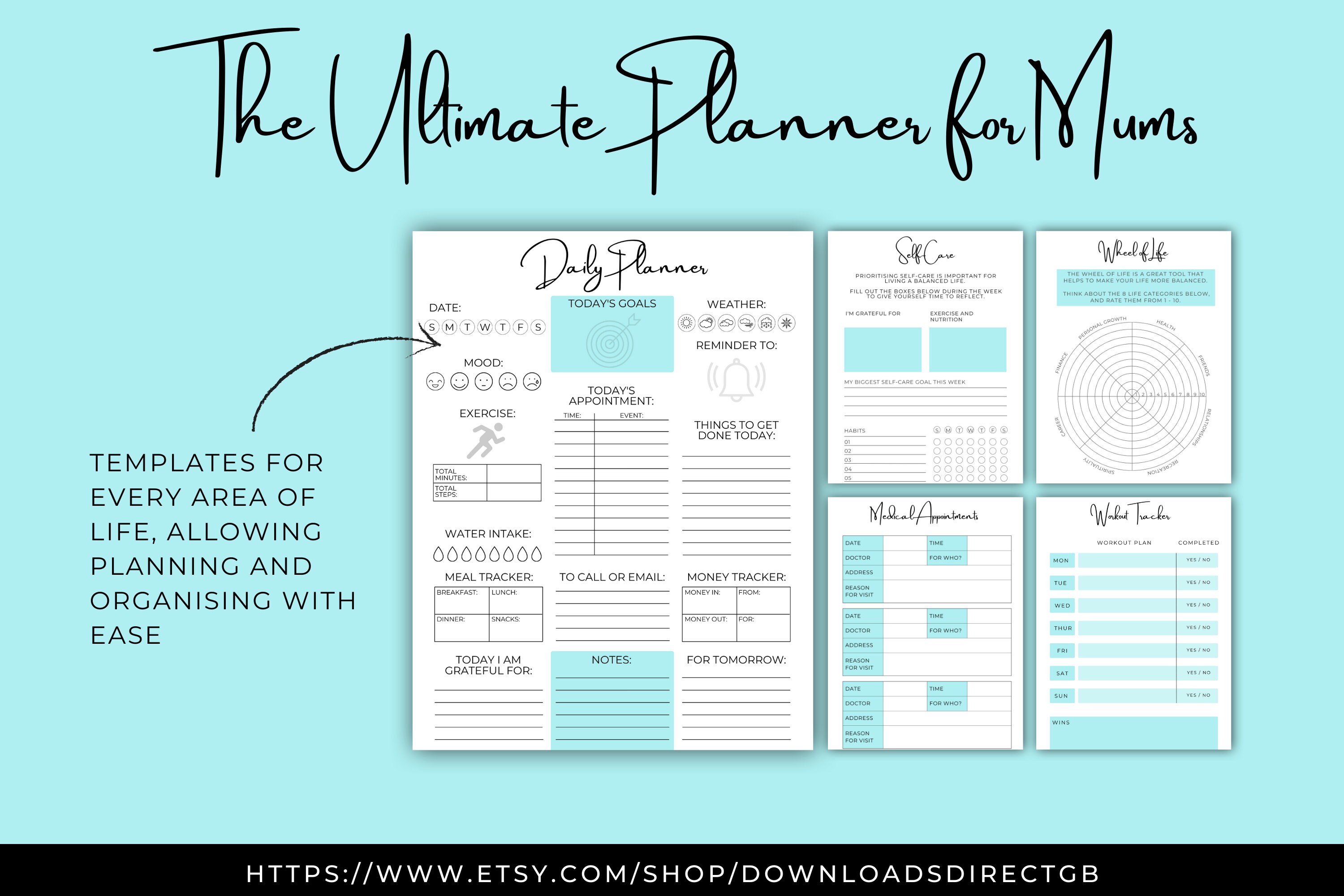 ULTIMATE MUM PLANNER, Printable Bundle, Gift for Her, Gift for Mum ...