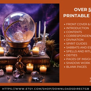 GRIMOIRE PRINTABLE PDF, 500+ Printable Grimoire Pages, Witchcraft ...
