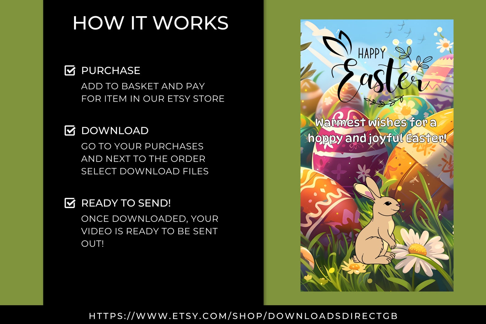 HAPPY EASTER CARD, Animated Ecard, Musical Ecard, Easter Bunny E-card ...