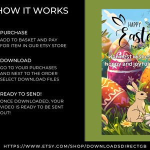 HAPPY EASTER CARD, Animated Ecard, Musical Ecard, Easter Bunny E-card ...