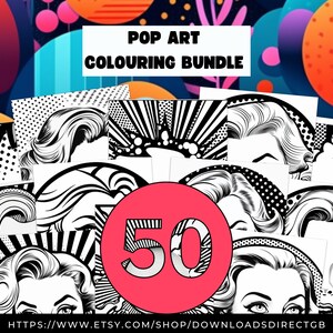 POPART COLOURING BUNDLE, Adult Coloring Book, Adult Colouring Pages ...