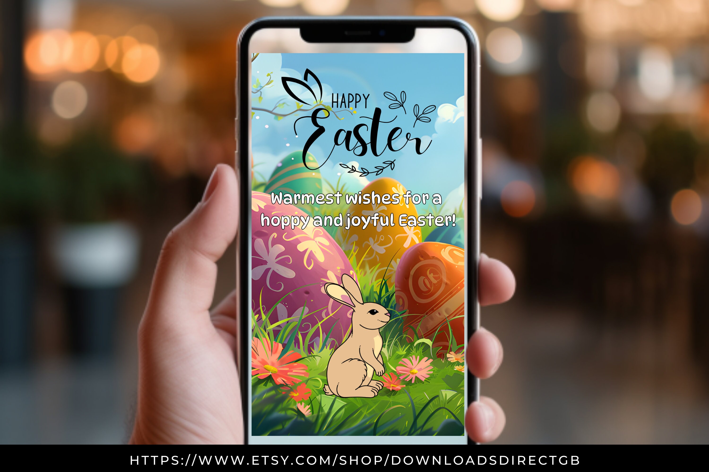HAPPY EASTER CARD, Animated Ecard, Musical Ecard, Easter Bunny E-card ...