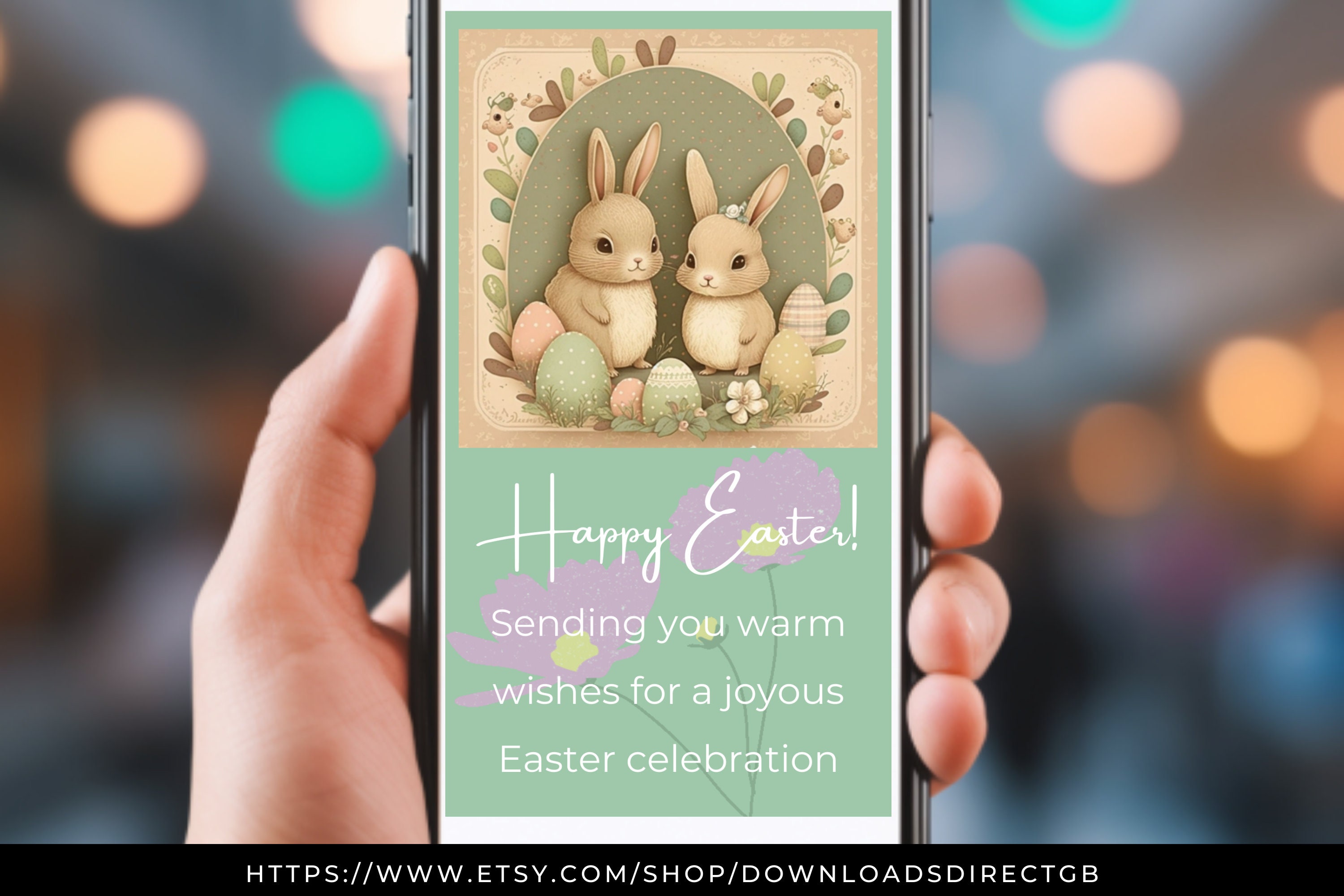 ANIMATED GREETINGS CARD, Cute Easter Digital Video, Unique Musical ...