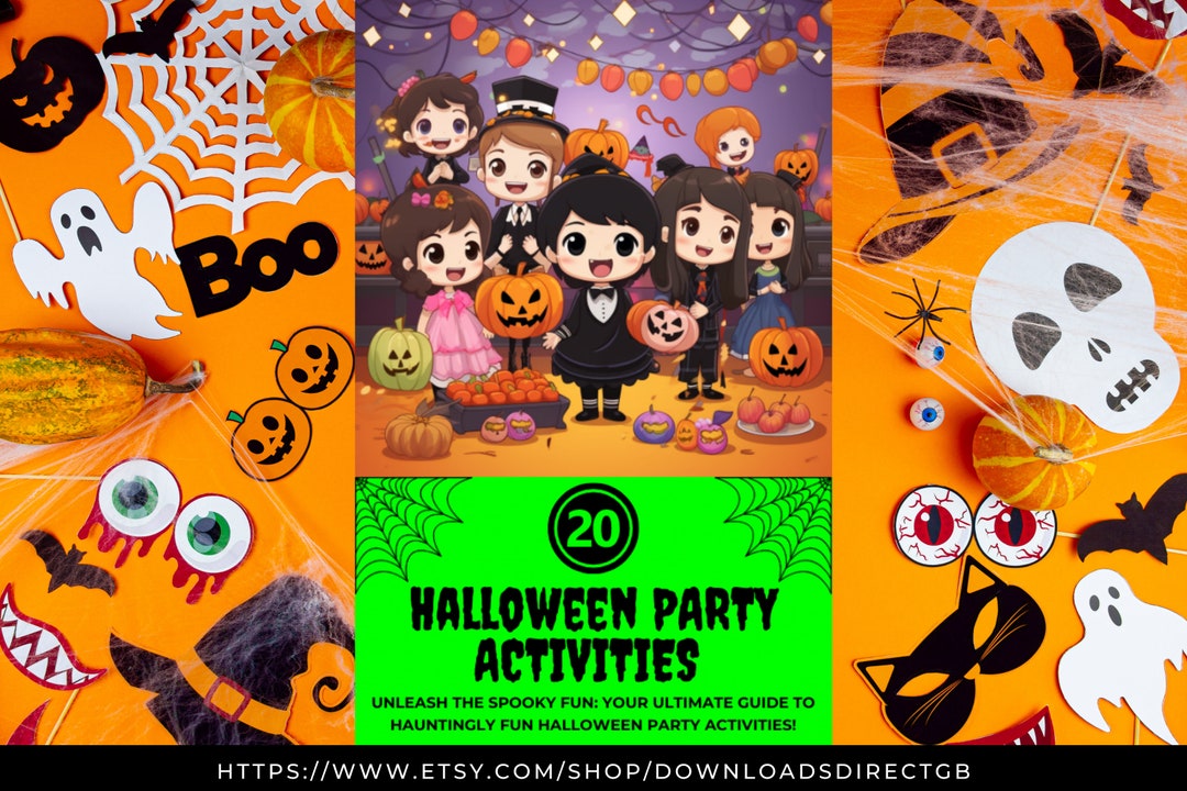 HALLOWEEN PARTY ACTIVITIES, Printable Halloween Activities Bundle ...