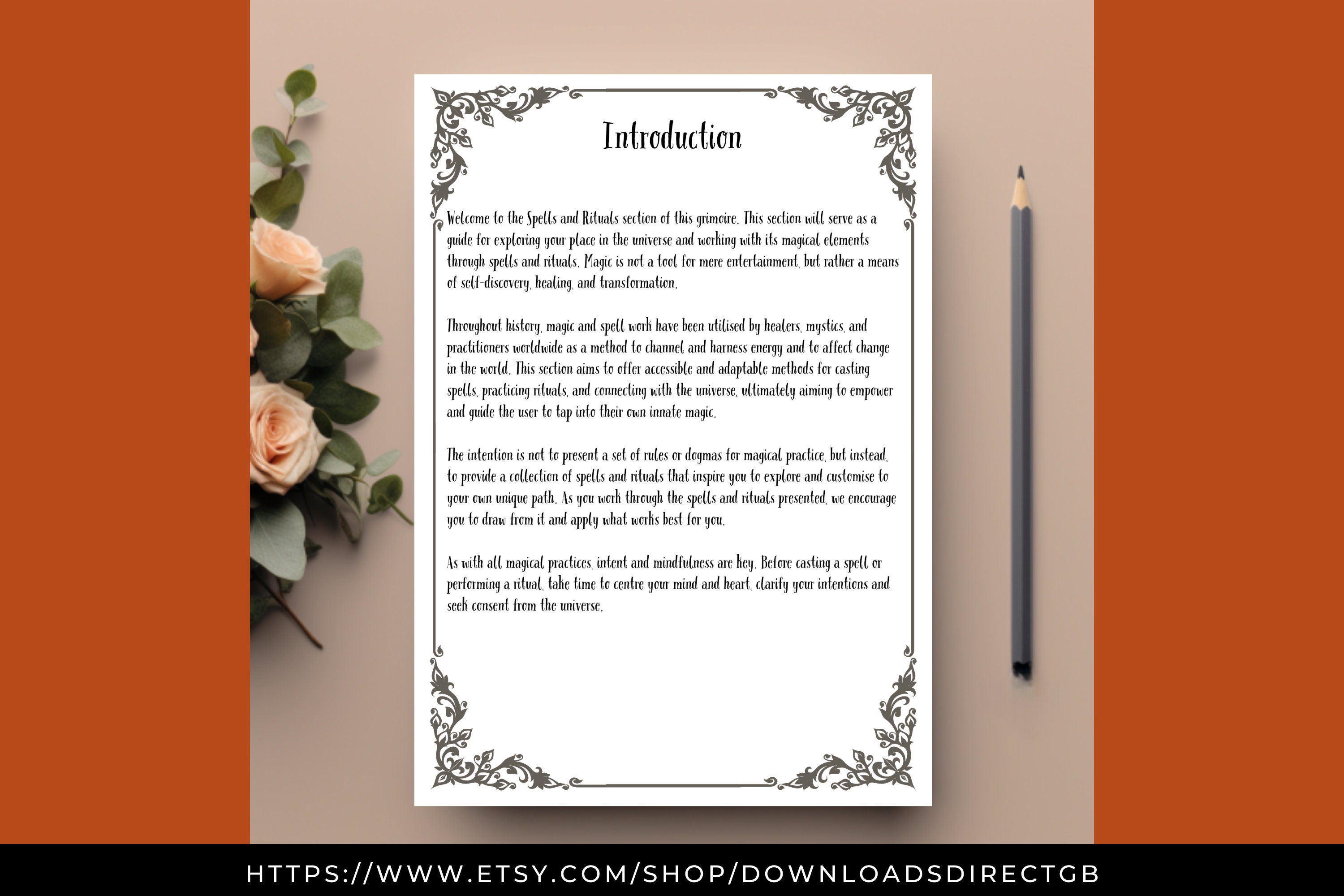 GRIMOIRE PRINTABLE PDF, 500 Printable Grimoire Pages, Witchcraft Bundle ...