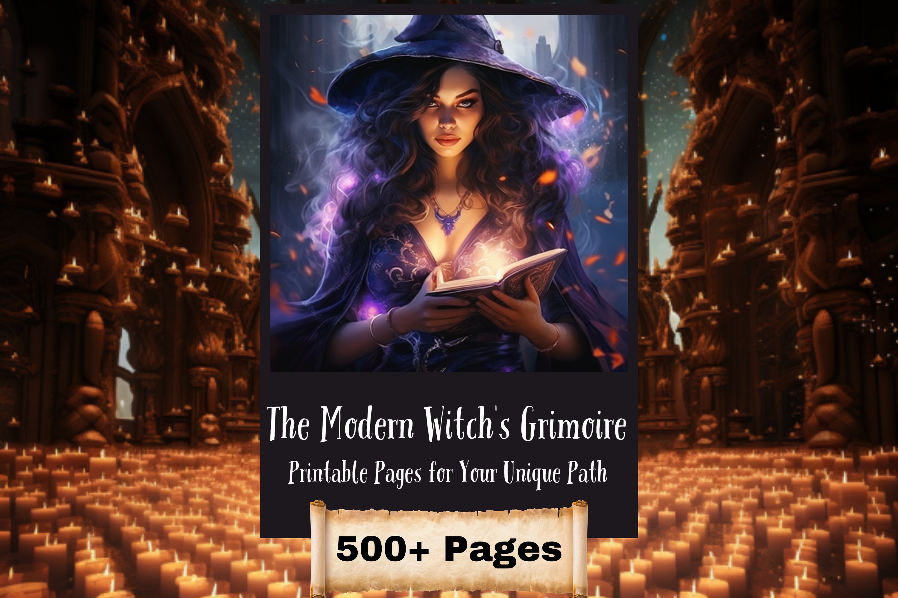 GRIMOIRE PRINTABLE PDF, 500+ Printable Grimoire Pages, Witchcraft ...