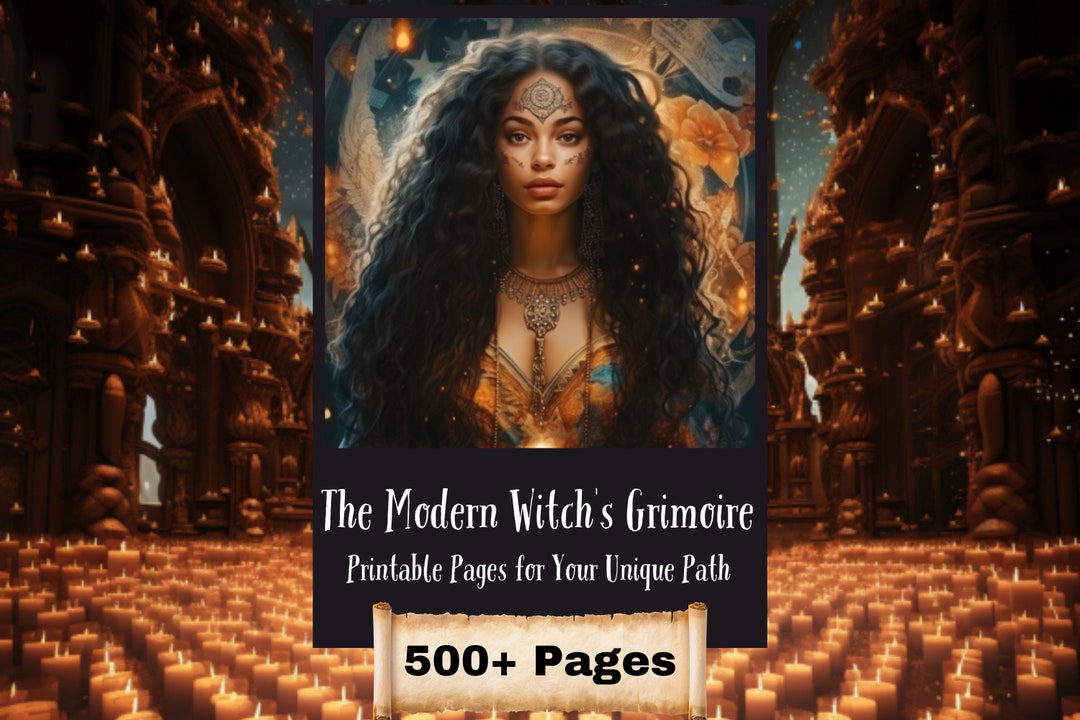 GRIMOIRE PRINTABLE PDF, 500 Printable Grimoire Pages, Witchcraft Bundle ...