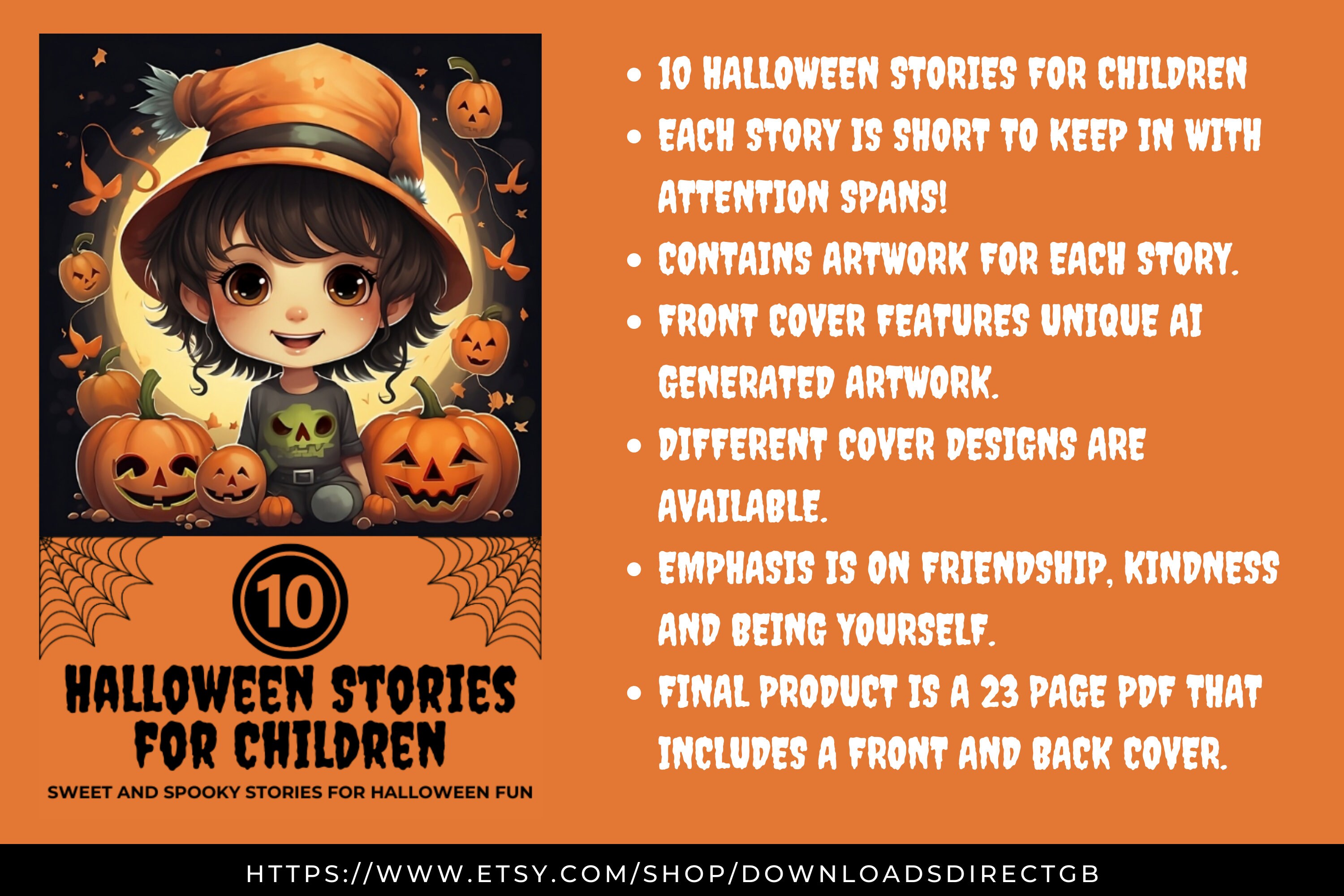 HALLOWEEN CHILDRENS STORYBOOK Printable Pdf Instant - Etsy