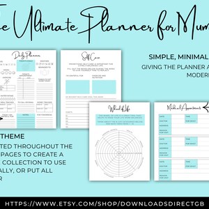 ULTIMATE MUM PLANNER, Printable Bundle, Gift for Her, Gift for Mum ...