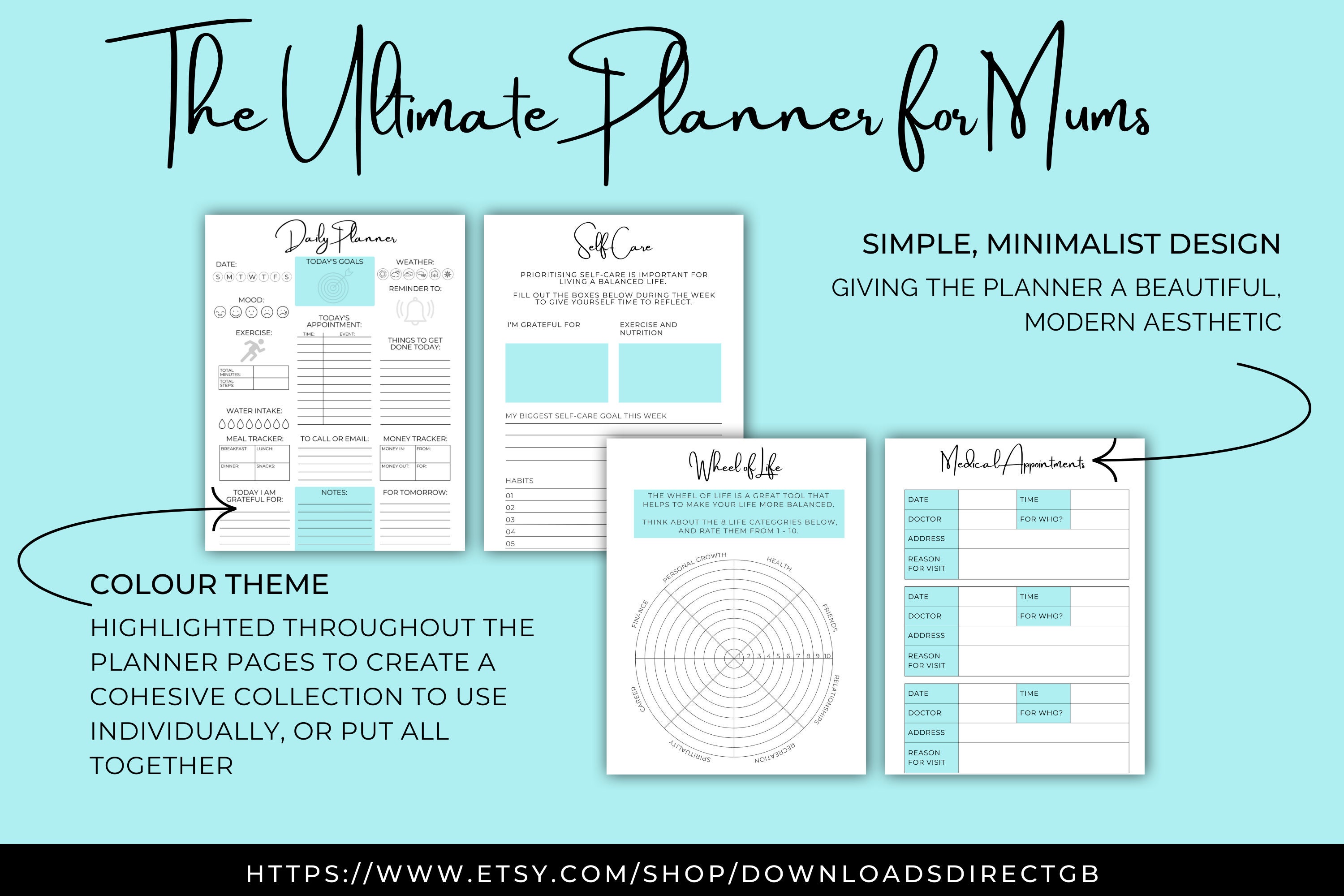 ULTIMATE MUM PLANNER, Printable Bundle, Gift for Her, Gift for Mum ...