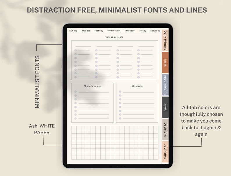 Adhd Digital Planner Adhd Daily Planner Adhd Planner Adhd Etsy Nederland