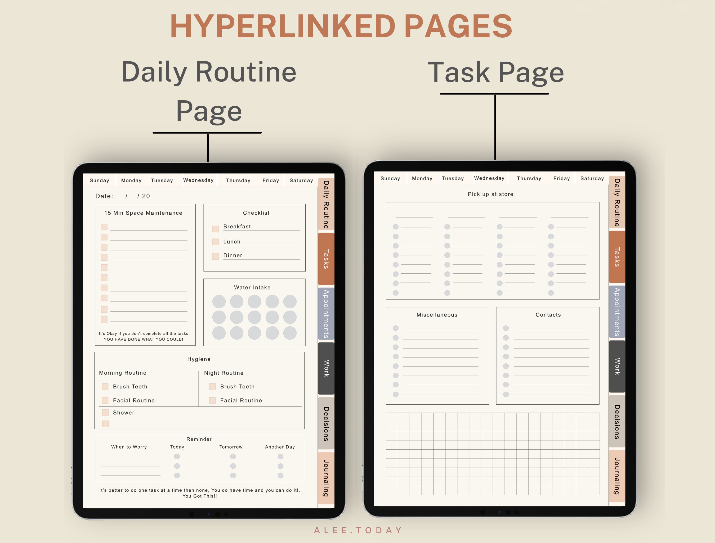 Adhd Digital Planner Adhd Daily Planner Adhd Planner Adhd Etsy Canada