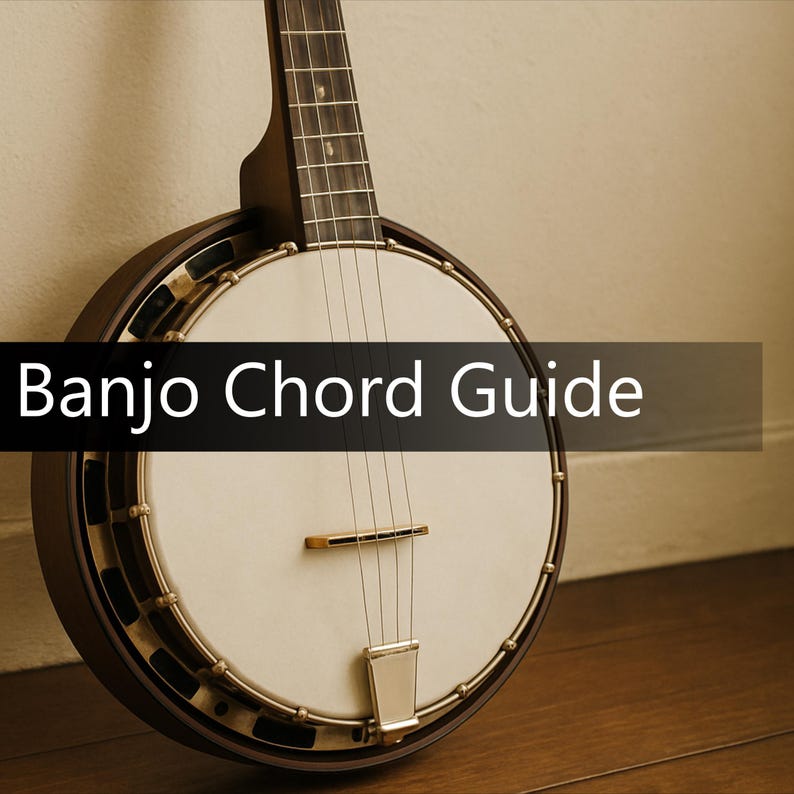 Banjo Chord Chart: Fretboard Guide, 12 Keys (digital Download) - Etsy