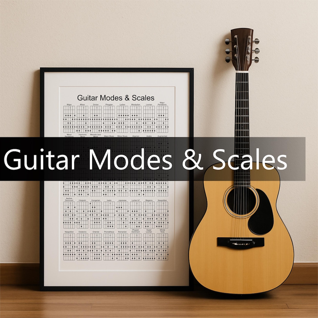 40 Guitar Modes and Scales Cheat Sheet - Essential Reference for ...