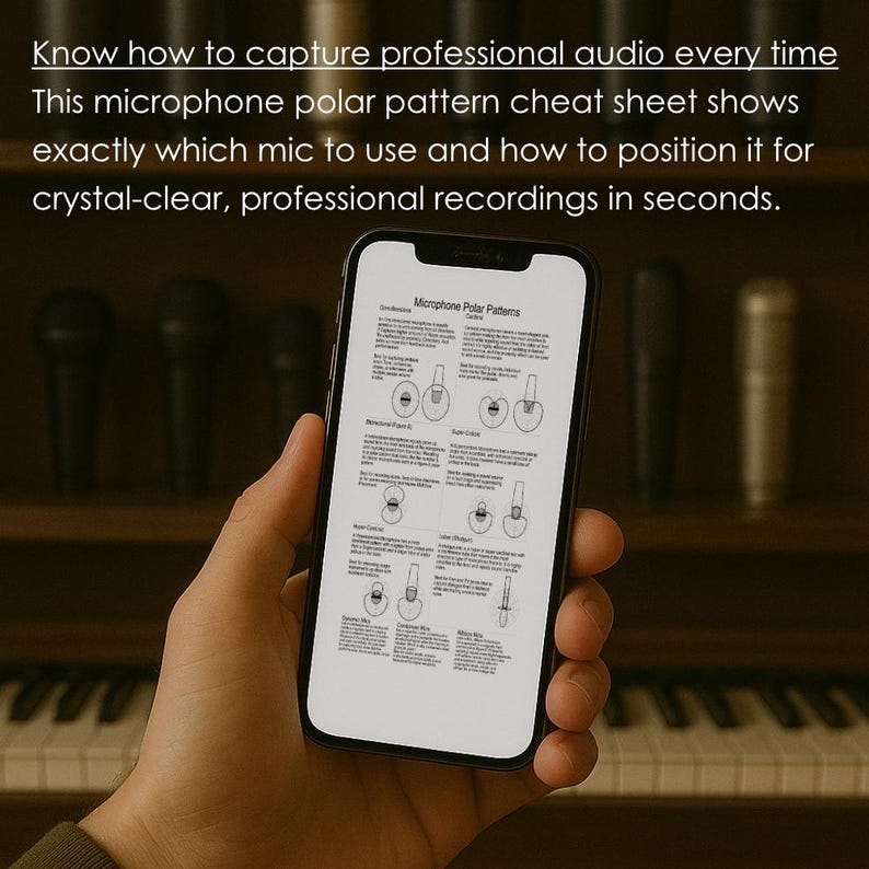Microphone Polar Pattern Cheat Sheet – Instantly Understand Every Mic ...
