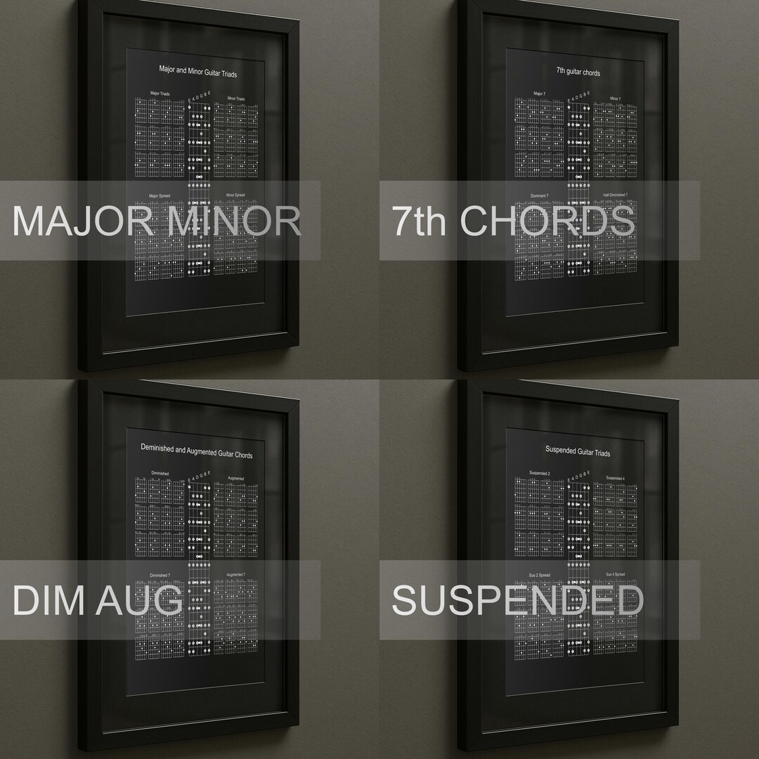 Ultimate Guitar Chord Guide 40% OFF BUNDLE - Major, Minor, 7th ...
