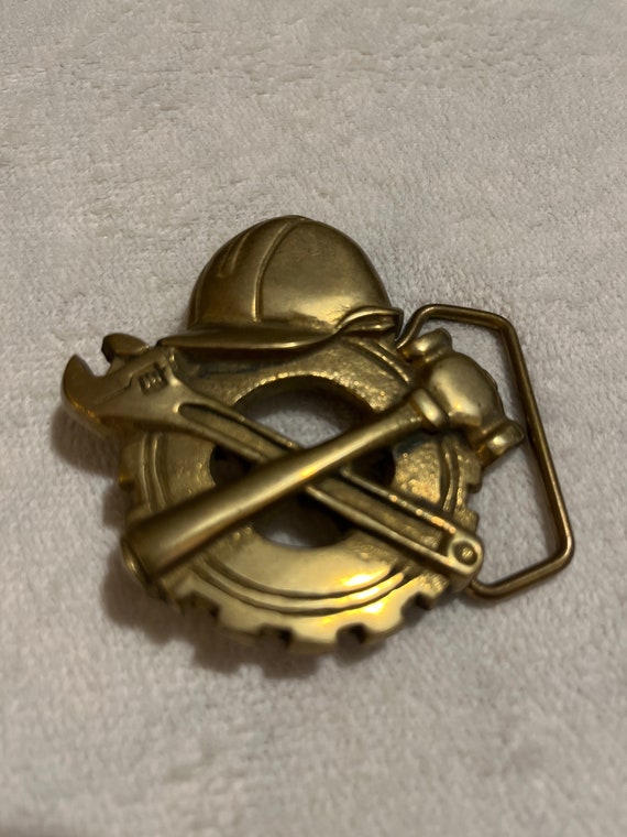 Vintage Construction / Tool Belt Buckle - Gem