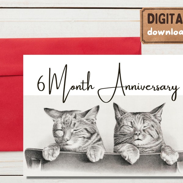 6 Month Anniversary Greeting Cards - Etsy