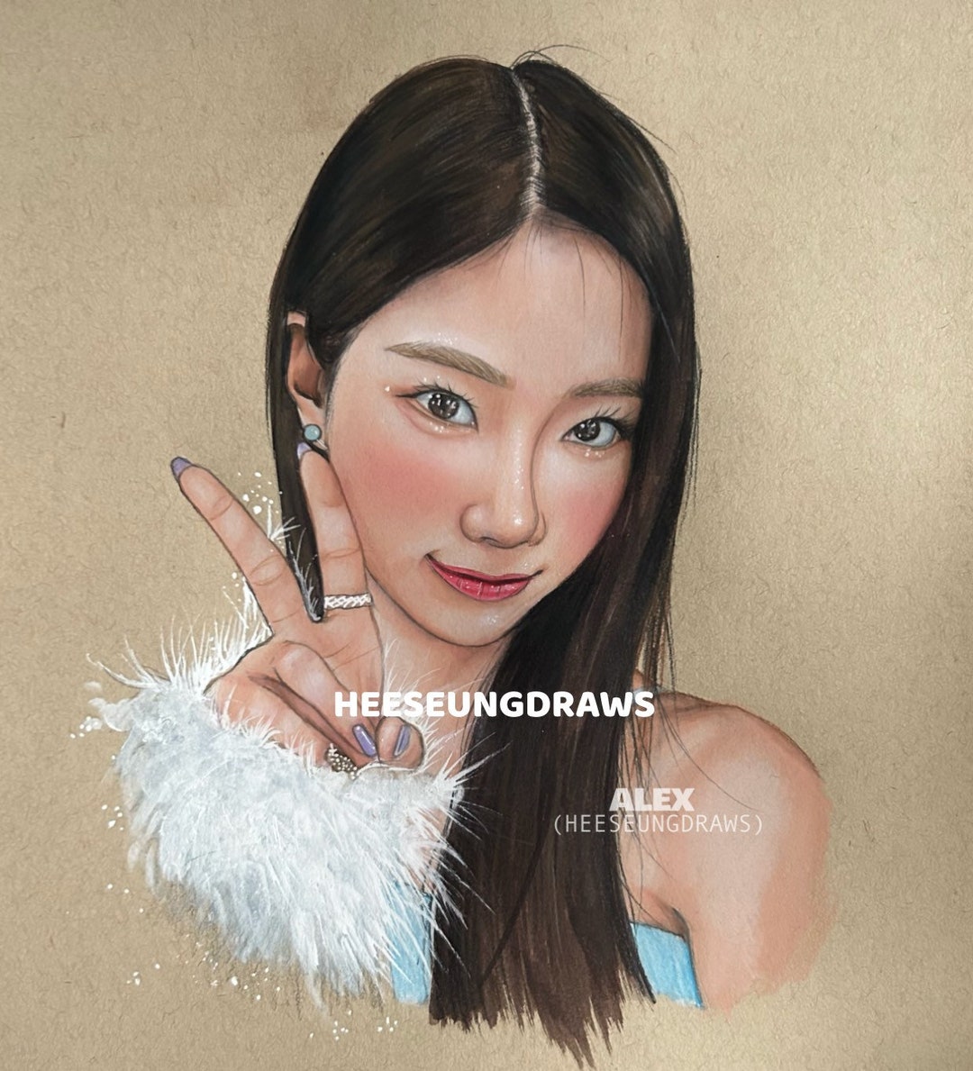 Kazuha Le Sserafim Drawing Print A5 - Etsy