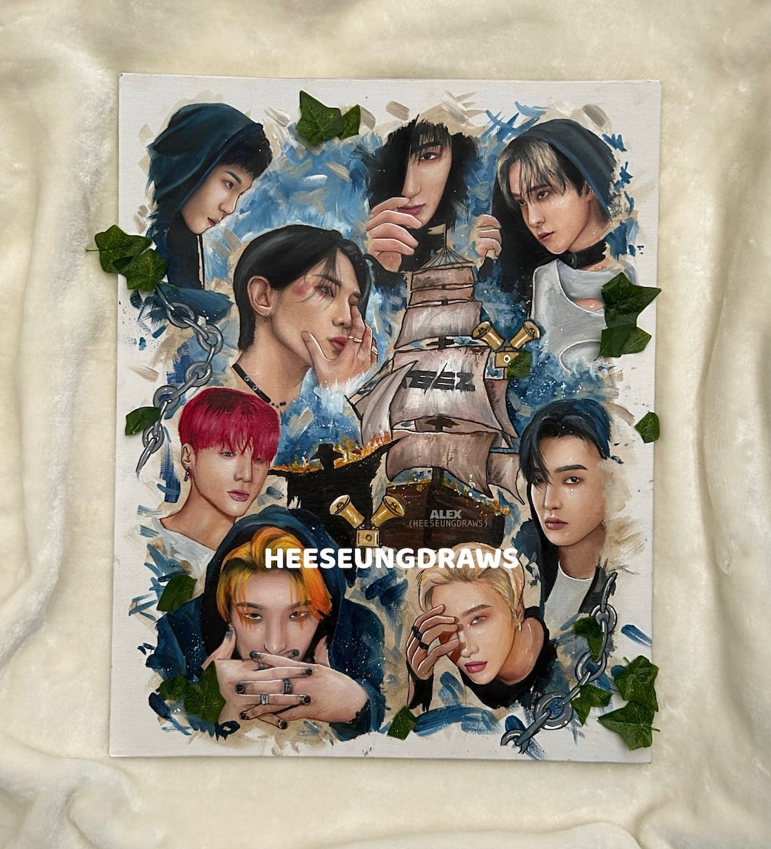 Ateez Painting Print A5 - Etsy