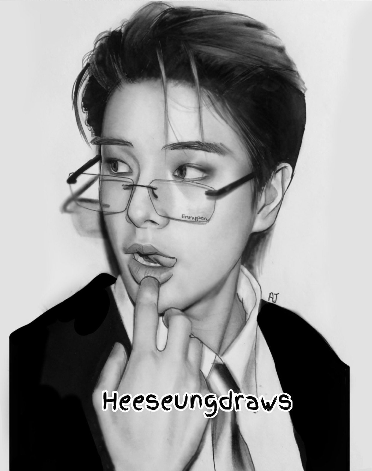 Enhypen Jake Drawing Print A5 - Etsy