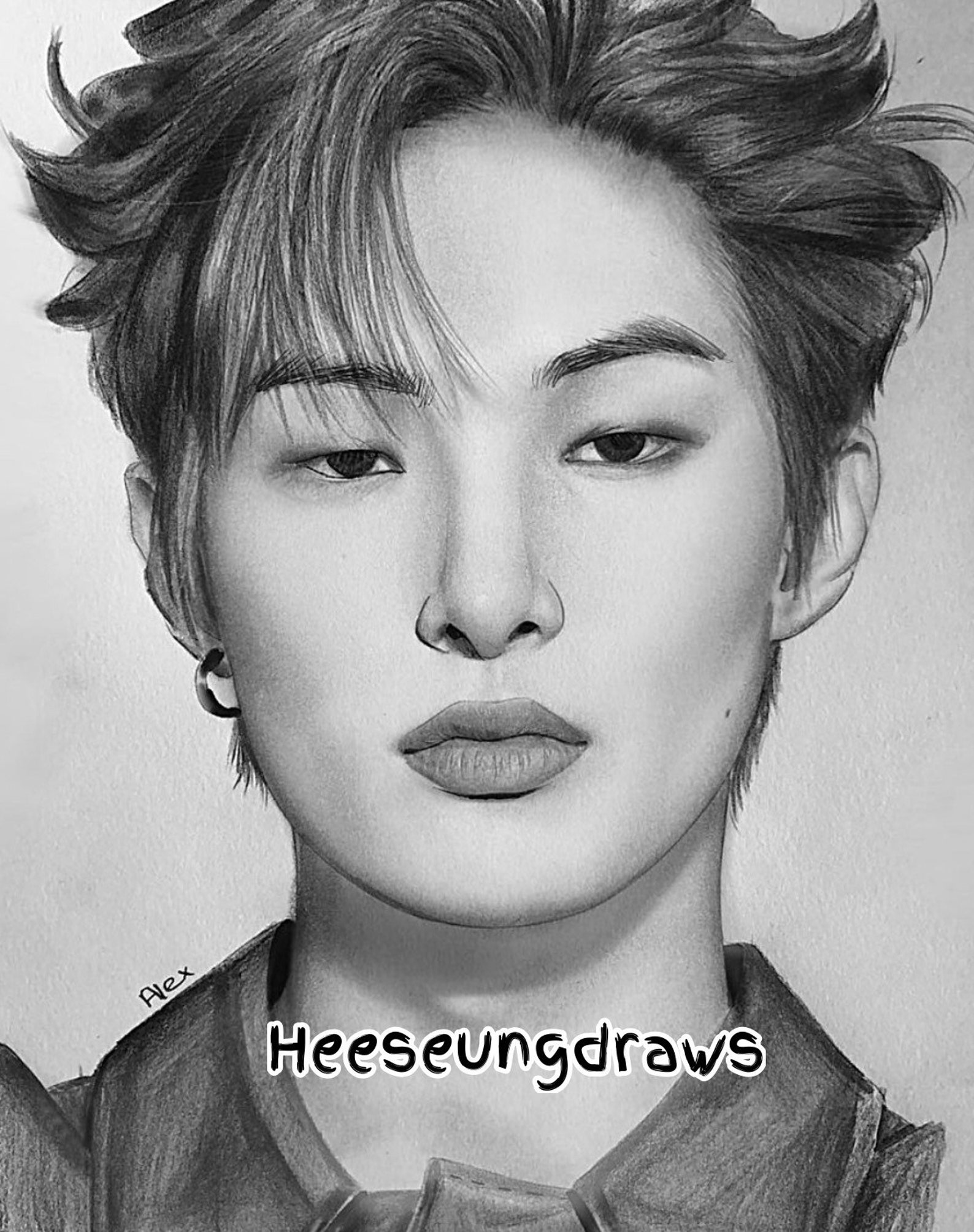 Ateez Member Drawing Print (pick Member) A5 - Etsy