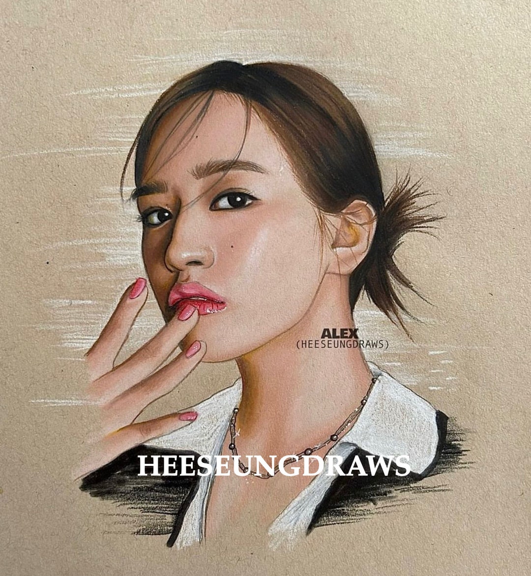 Ive Yujin Drawing Print A5 - Etsy