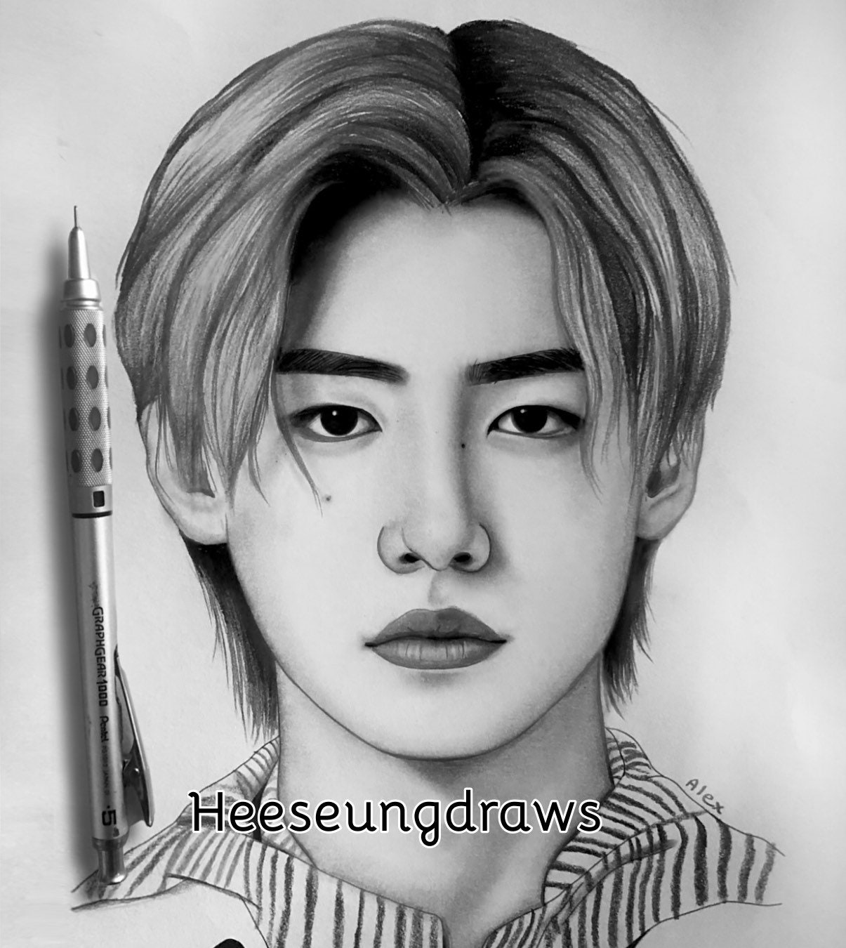 Enhypen Sunghoon Drawing Print A5 - Etsy UK