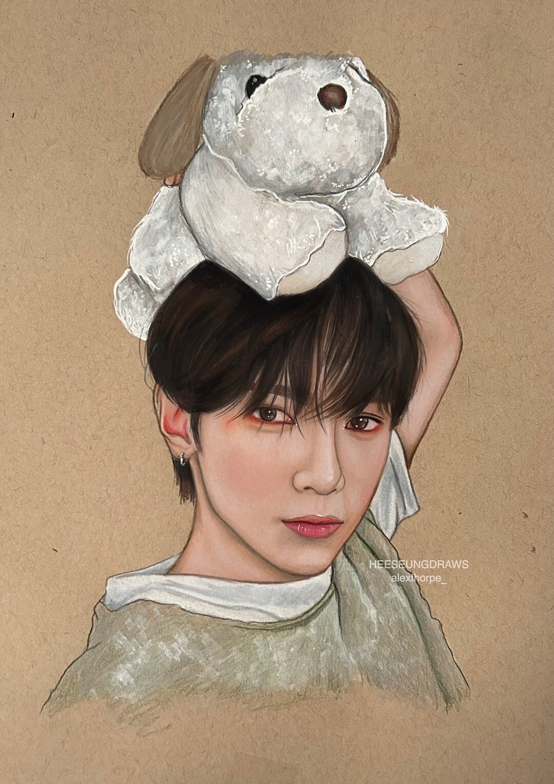 Yeosang Ateez Drawing Print A5 - Etsy