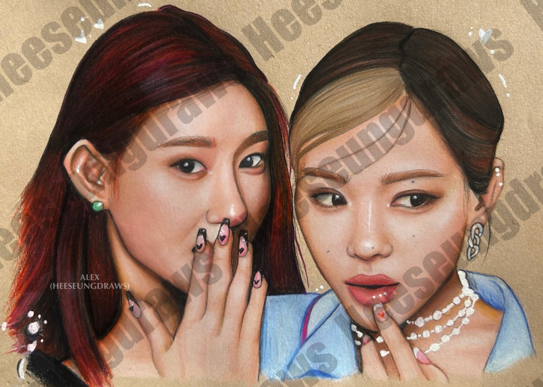 Itzy Chaeryeong and Ryujin Print A5 - Etsy