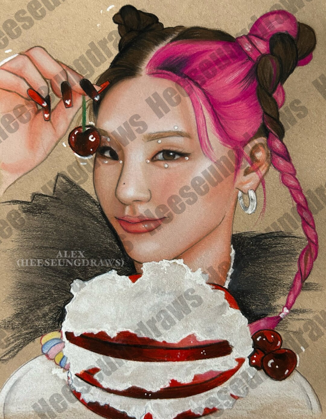 Itzy Drawing Print A5 (choose Member) - Etsy