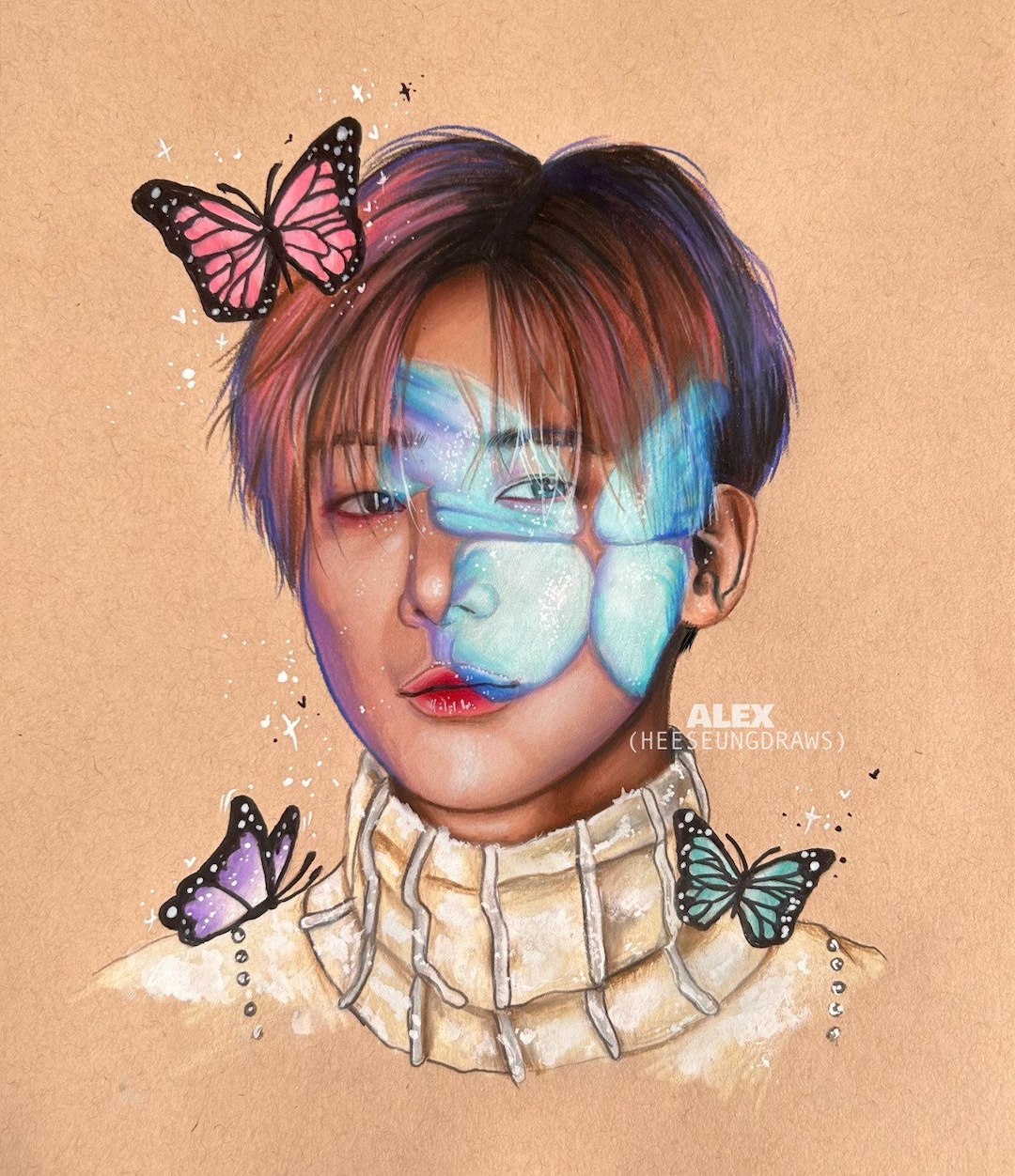 Taehyun TXT Drawing Print A5 - Etsy UK