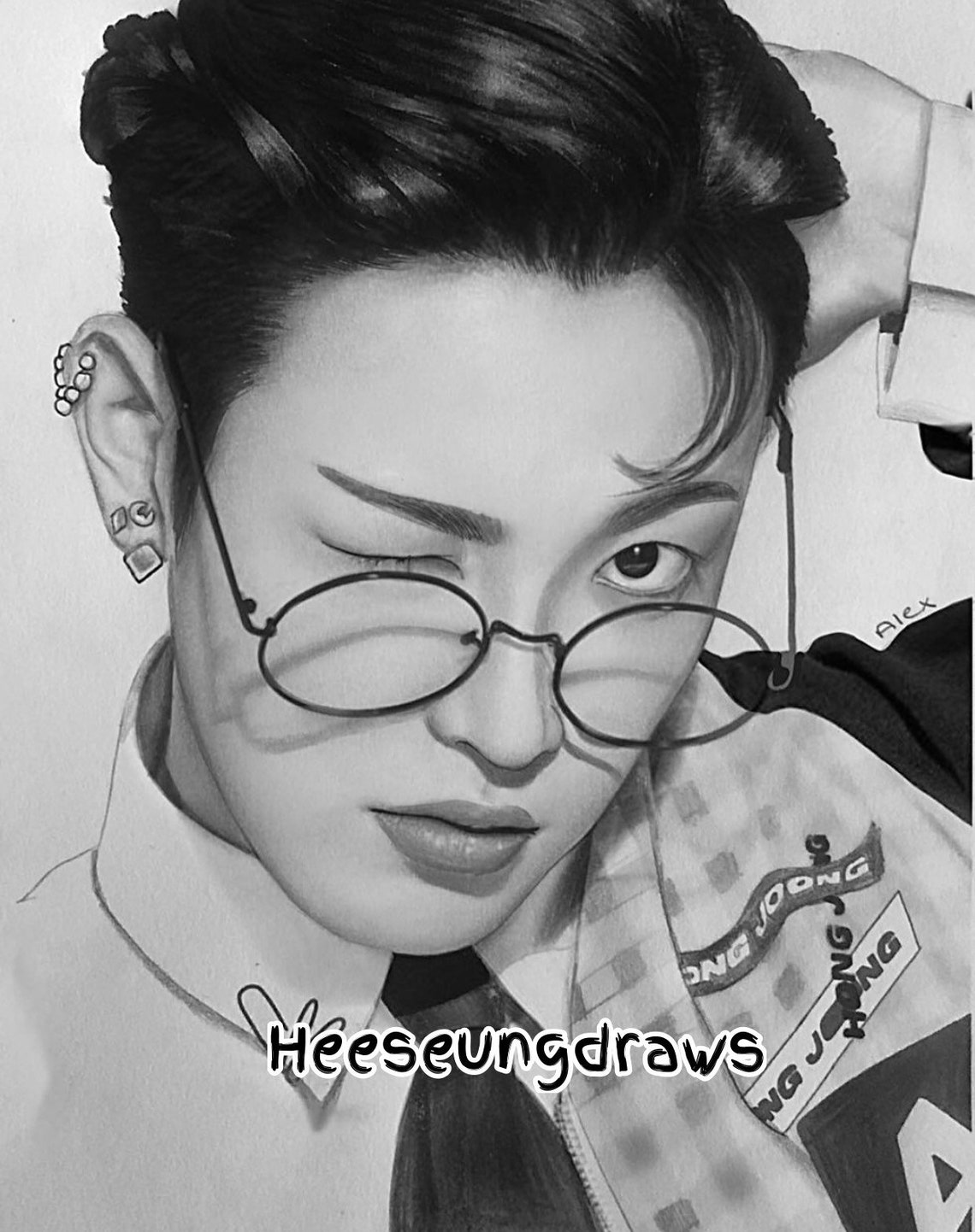 Ateez Member Drawing Print pick Member A5 - Etsy