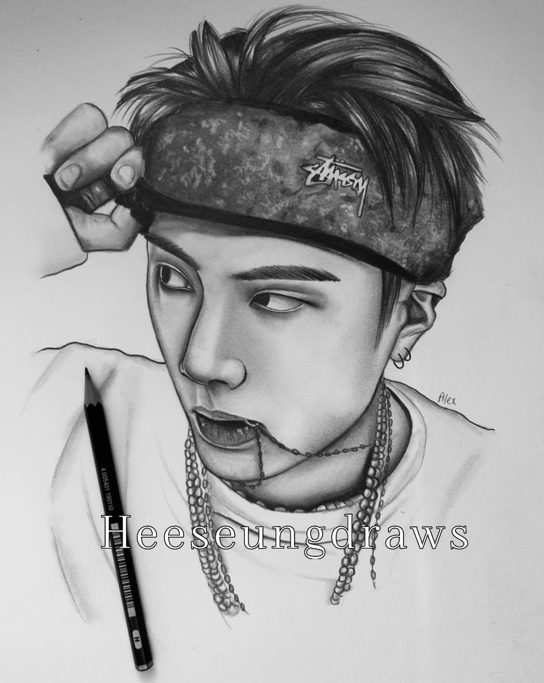 Jay Enhypen Drawing Print A5 - Etsy