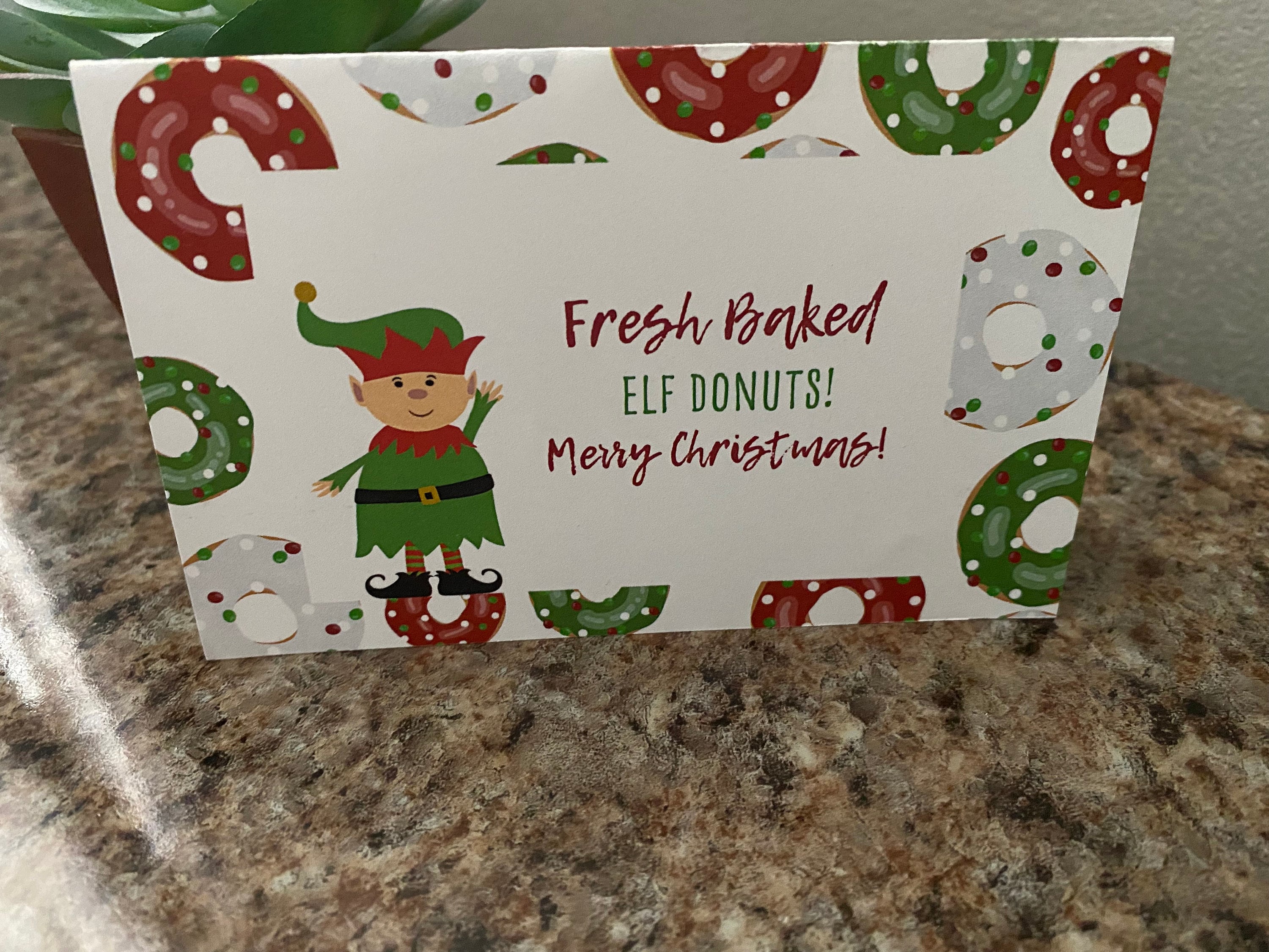 Fresh Baked Elf Donuts Printable PDF and JPEG - Etsy