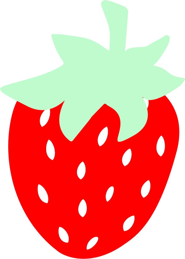 Red Strawberry SVG - Etsy