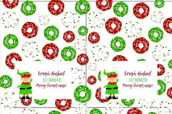 Fresh Baked Elf Donuts Printable PDF and JPEG - Etsy