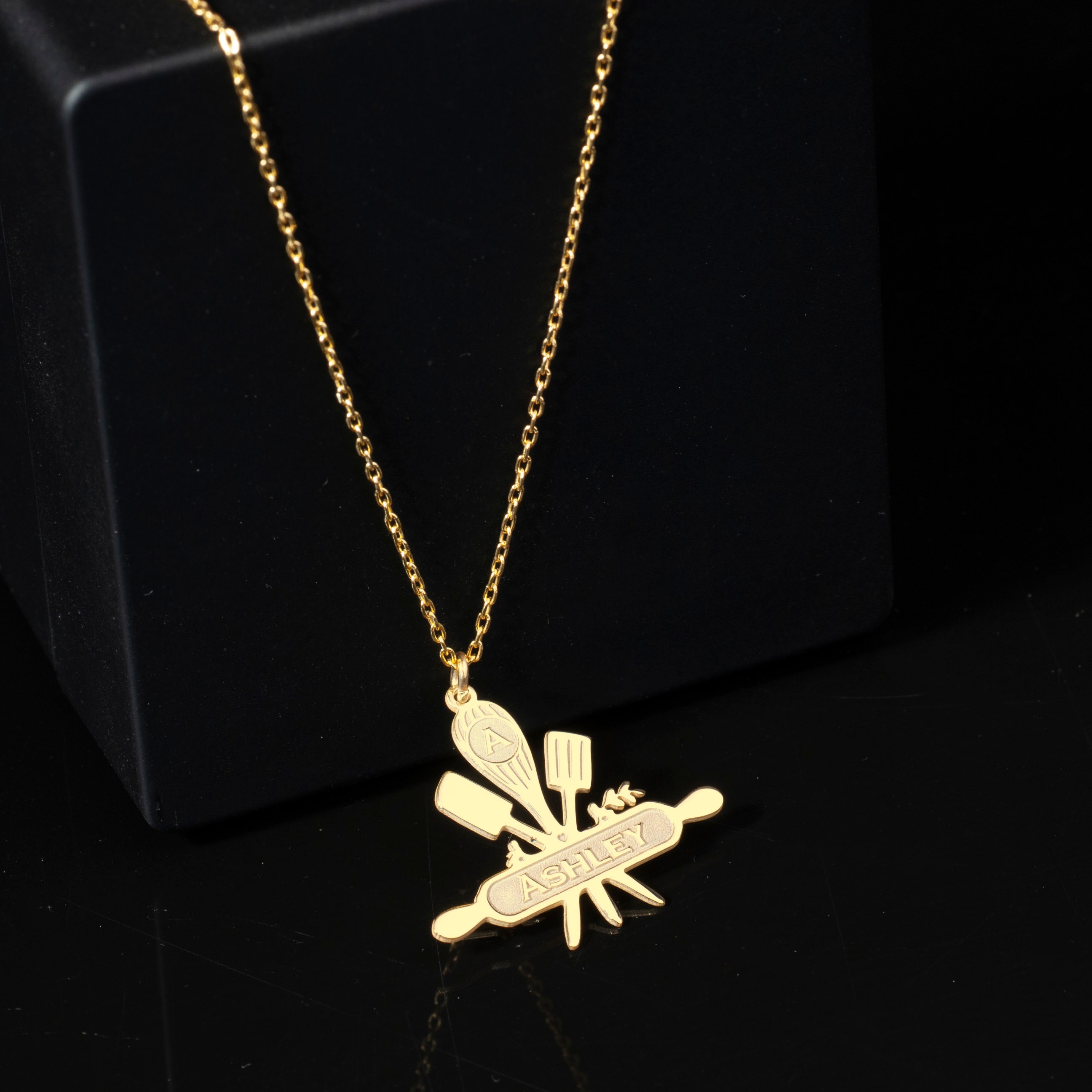 Personalized Chef Knife Necklace, Cook Name Pendant, Gift for Her - Etsy