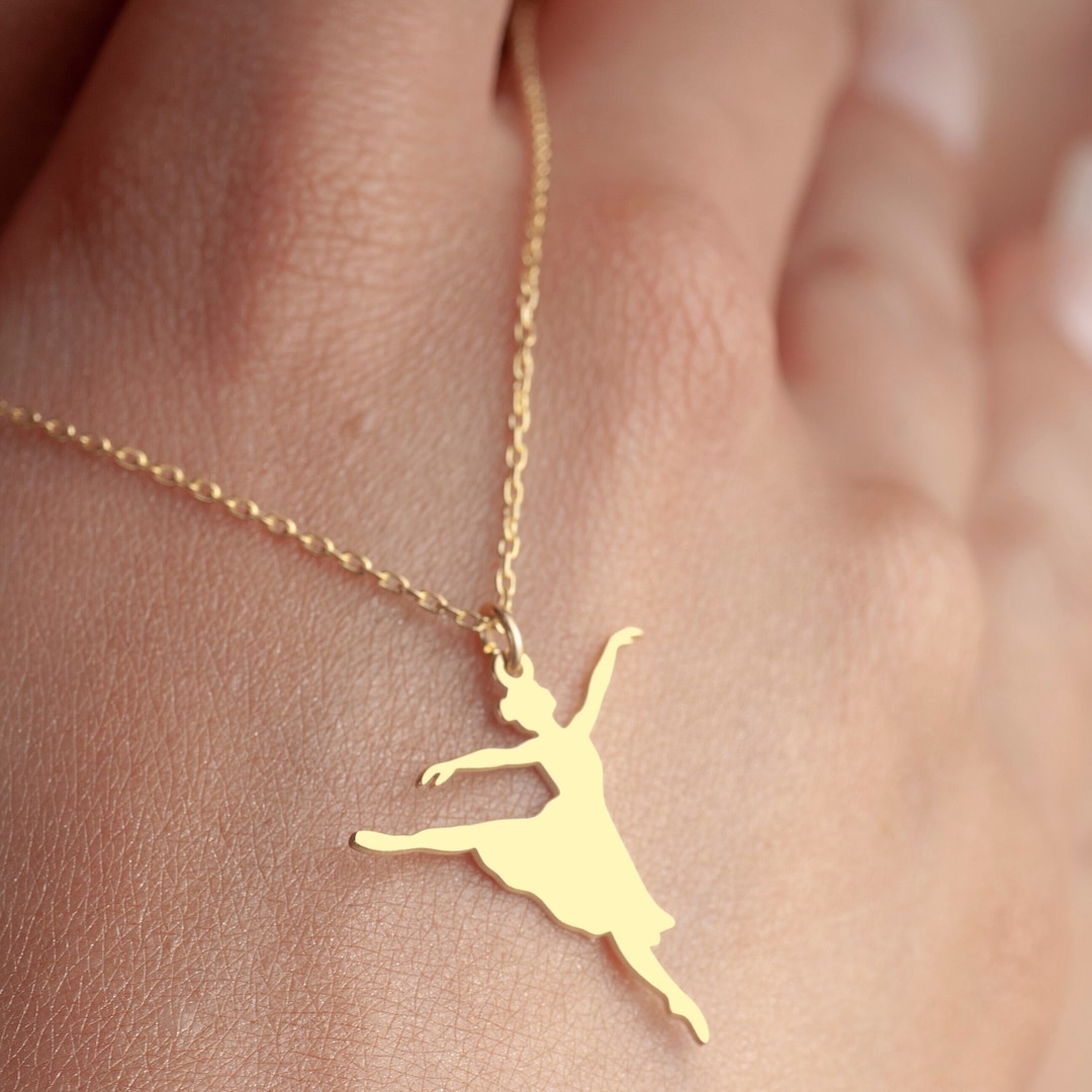 Sterling Silver Ballerina Necklace, Ballet Dance Gift - Etsy