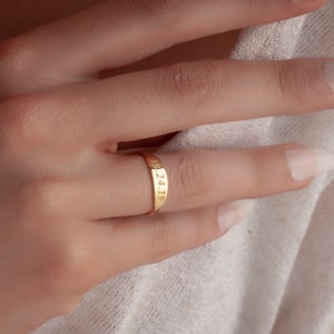 Date Ring, Wedding Date Ring, Anniversary Date Ring, Birthdate Ring ...