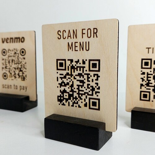 Scan to Pay Acrylic Sign QR Code Display Sign - Etsy